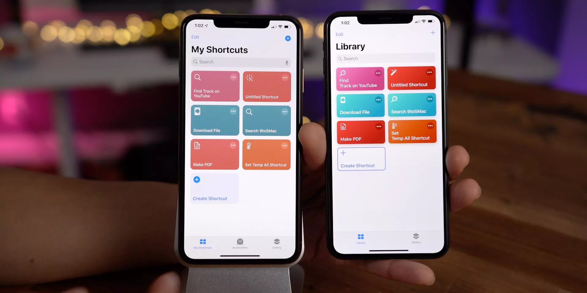 iOS 13 ihindura porogaramu ya Shortcuts