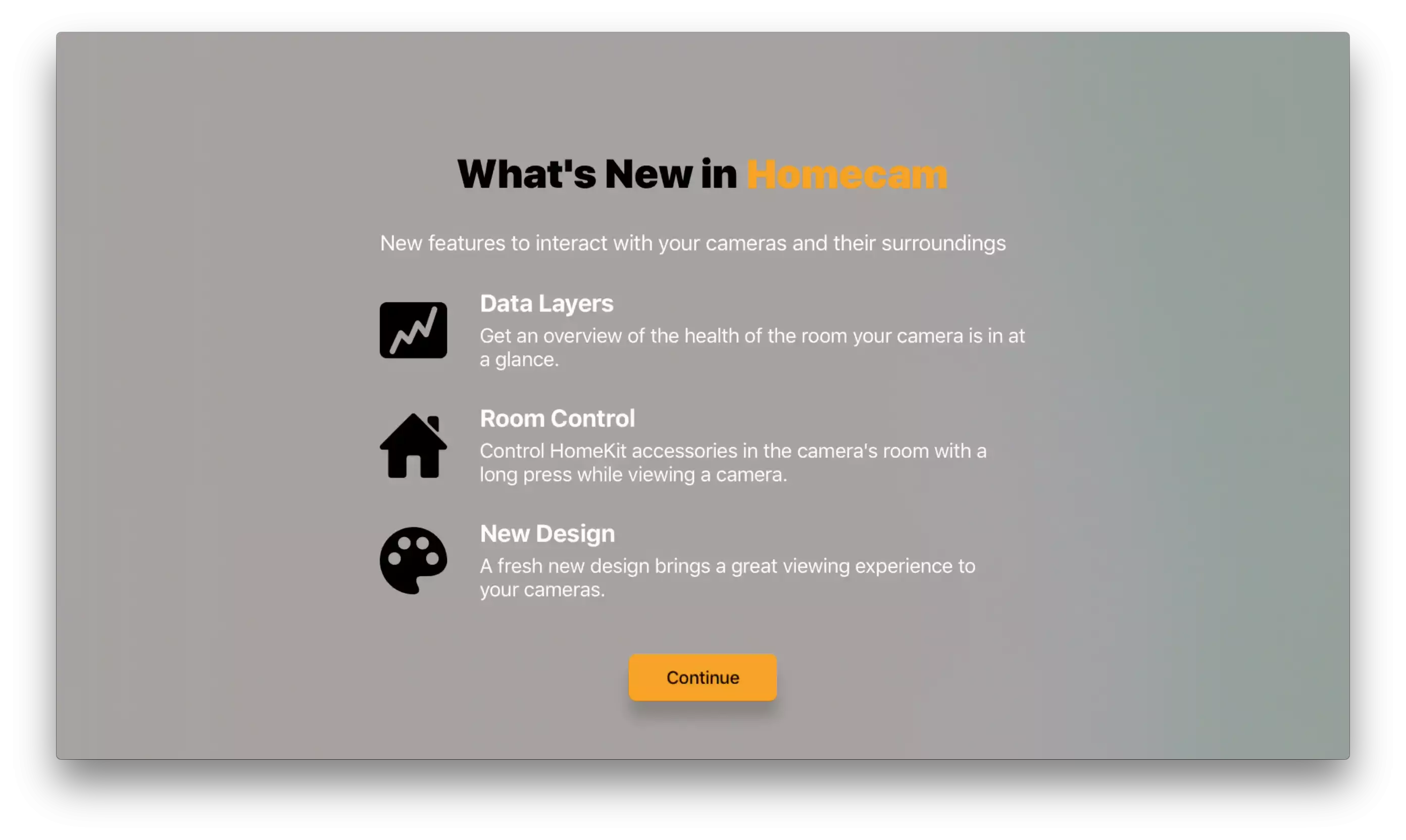 Homecam app mo meapueata a le HomeKit e maua ai pulega fou mamana, suiga vitio ile Apple TV 29807_2