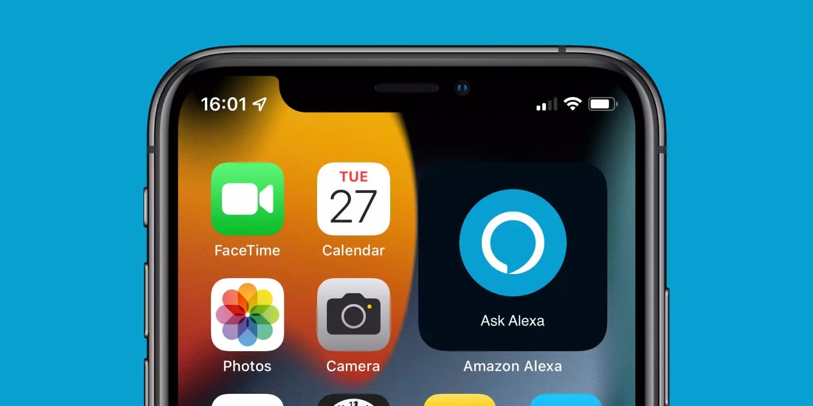 Amazon Alexa-toepassing voeg 'Vra Alexa'-legstuk by vir jou iPhone-tuisskerm 3032_1