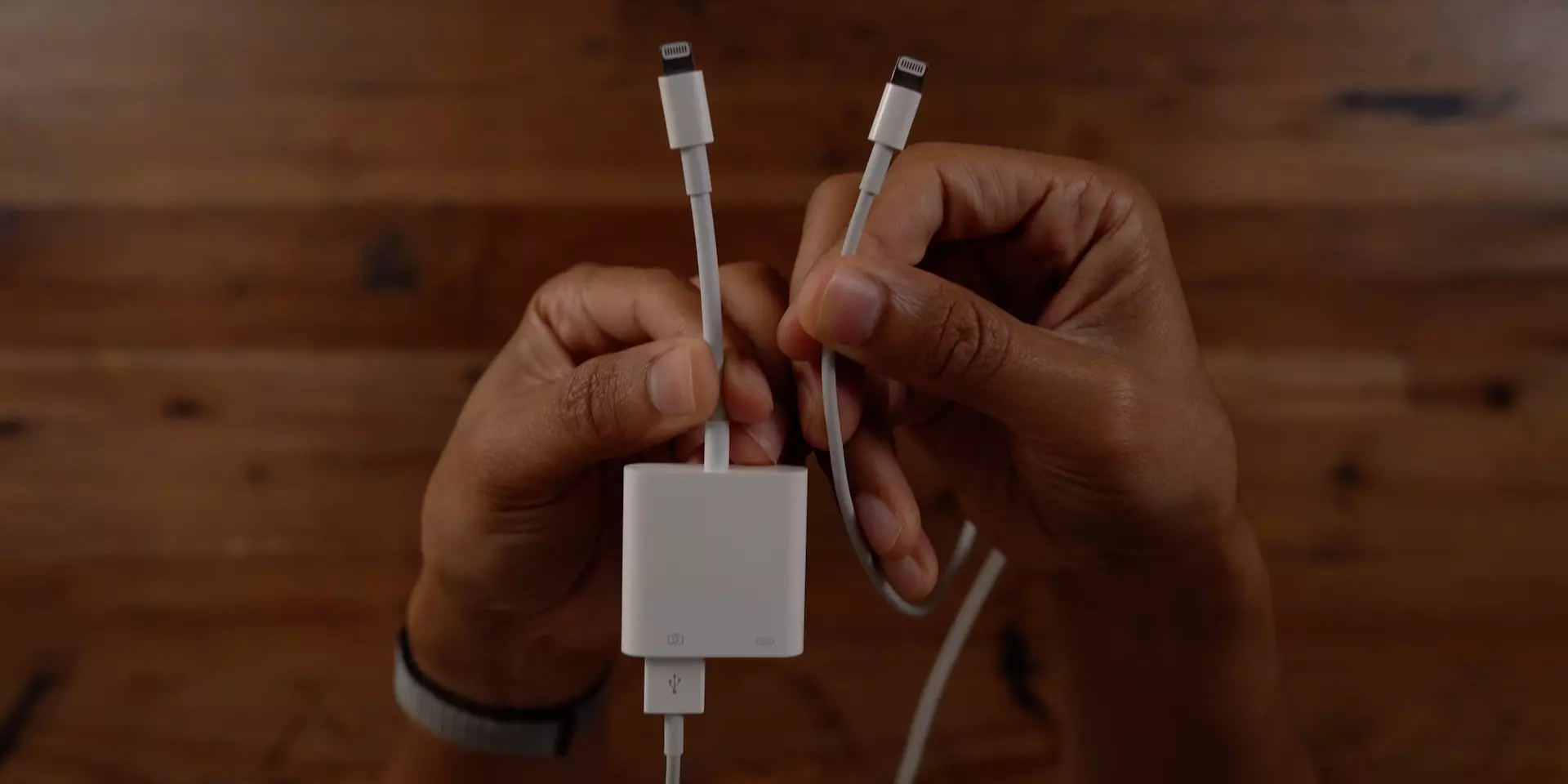 iPhone माइग्रेशन लाइटनिंग टू लाइटनिंग केबल USB3 कैमरा एडेप्टर