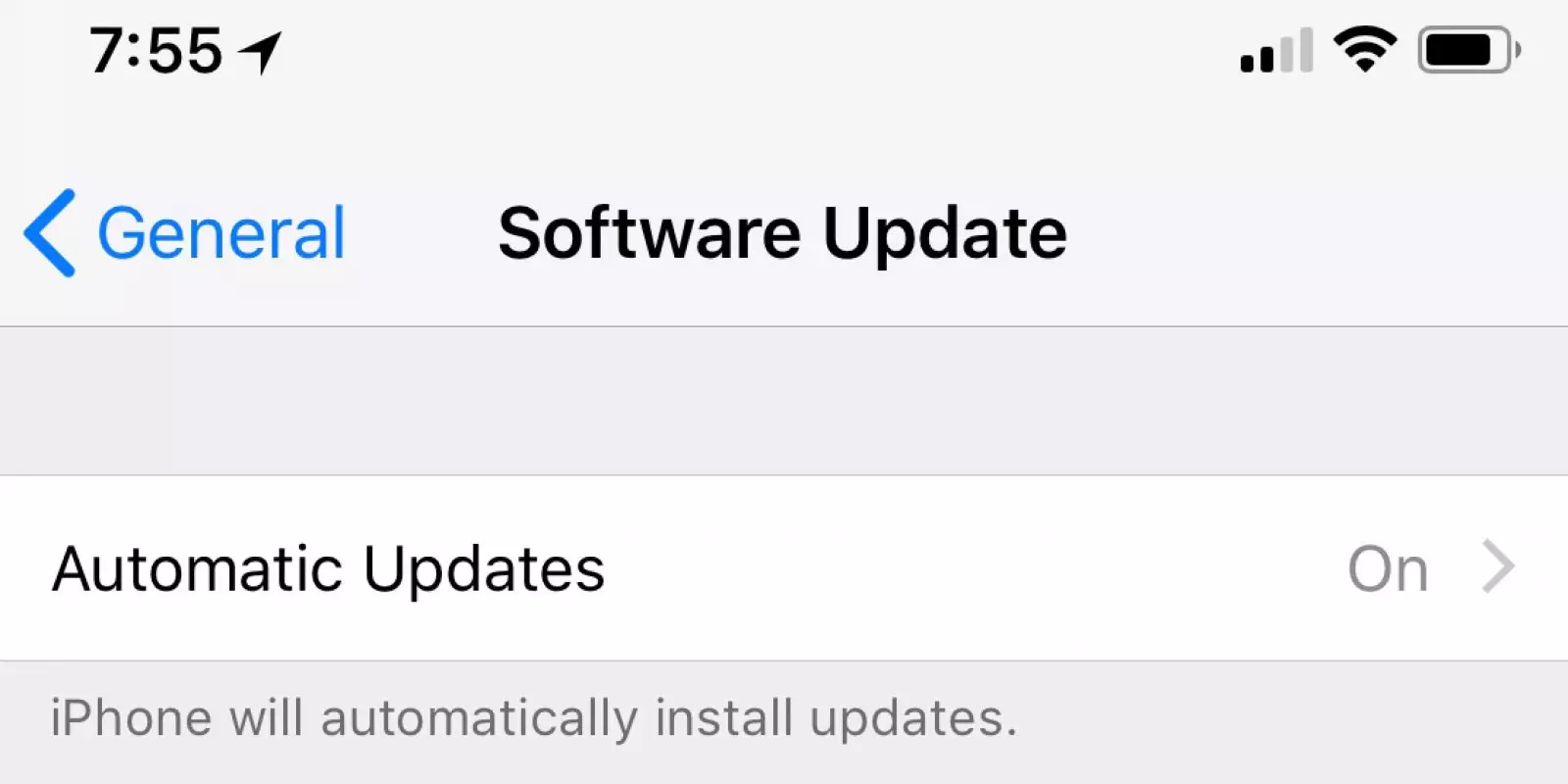 iOS 12 beta mencadangkan sokongan untuk kemas kini sistem automatik 31081_1