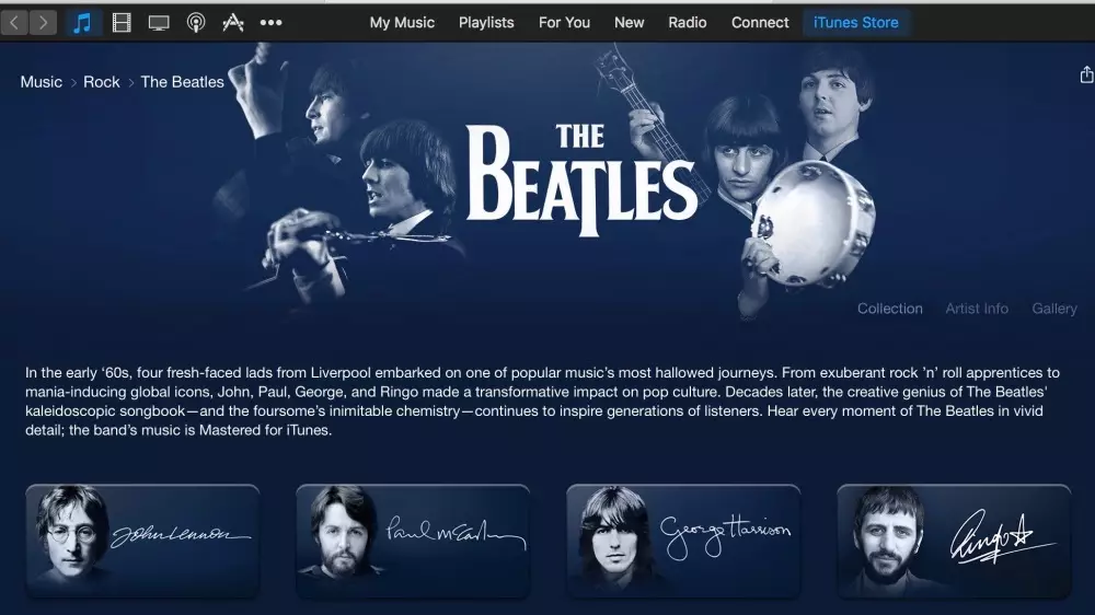 iTunes yo Beatles