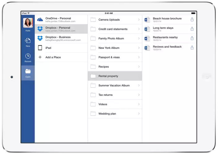 Office Dropbox iPad