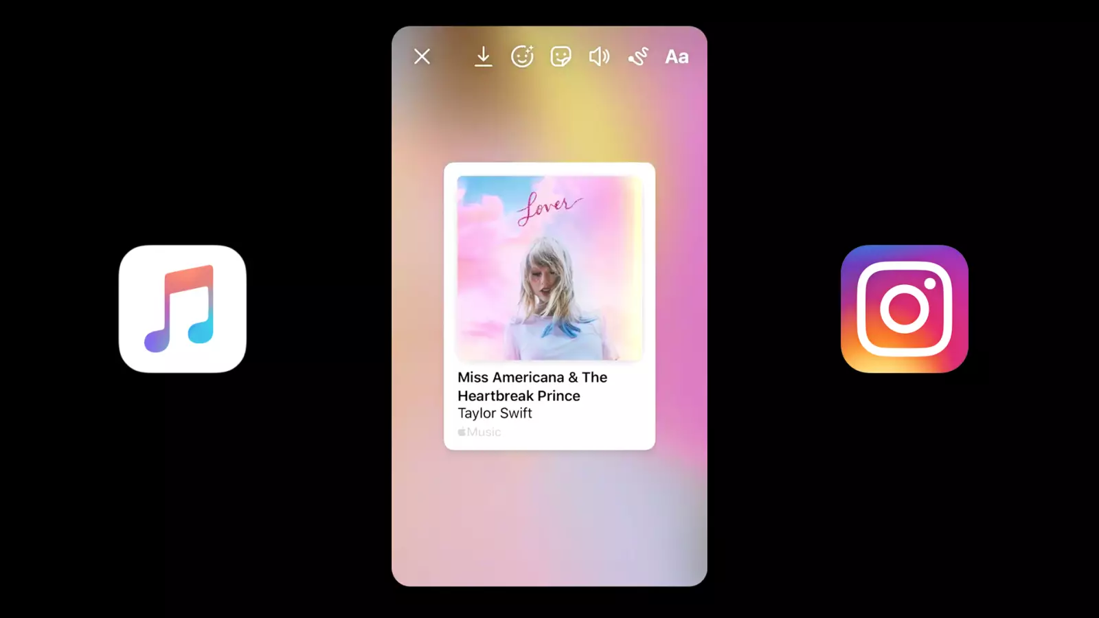 Kasama sa iOS 13.4.5 beta ang bagong opsyon para magbahagi ng mga kanta mula sa Apple Music sa Instagram Stories 31943_1