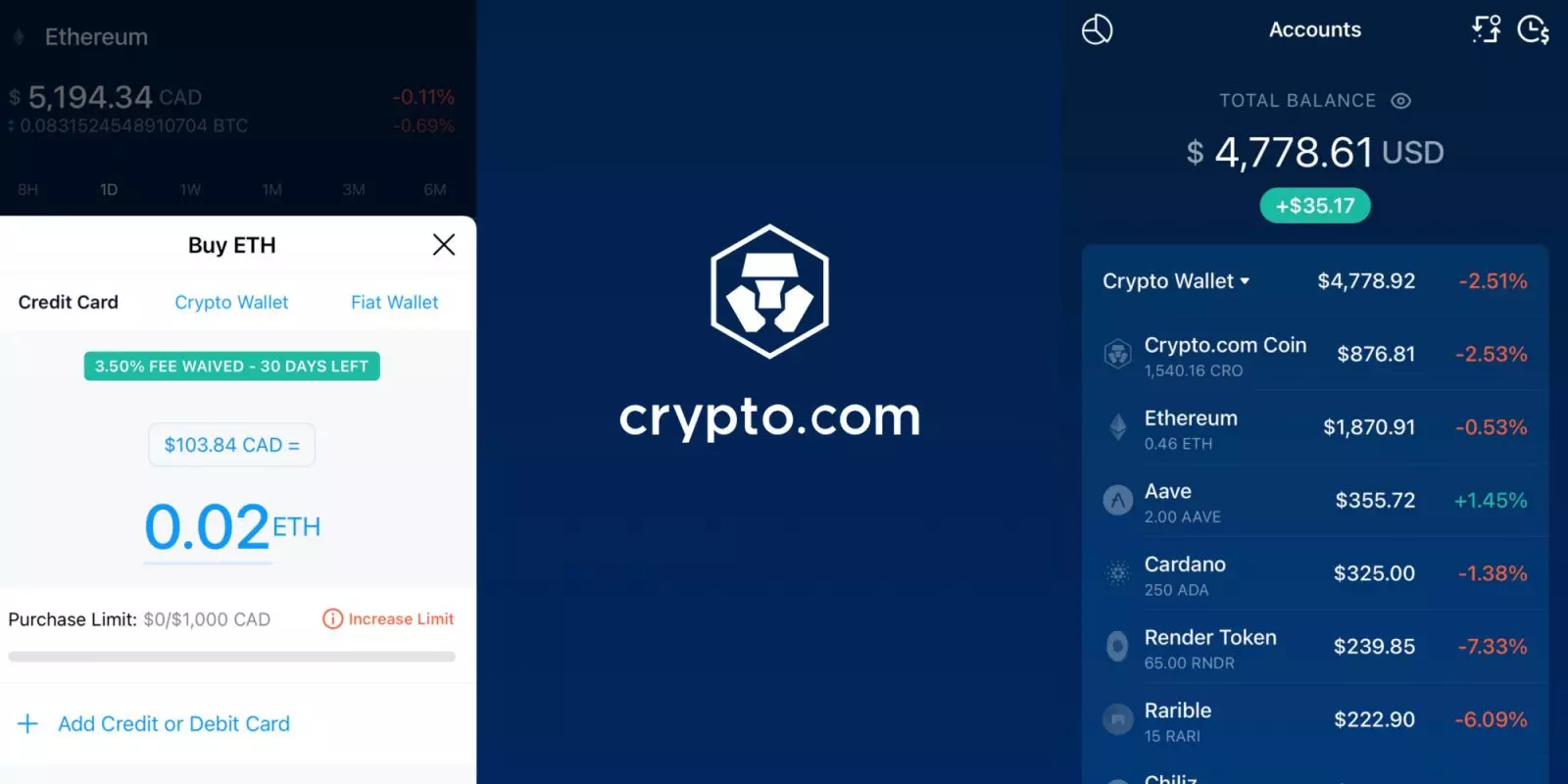 Crypto.com iOS հավելված-հերոս