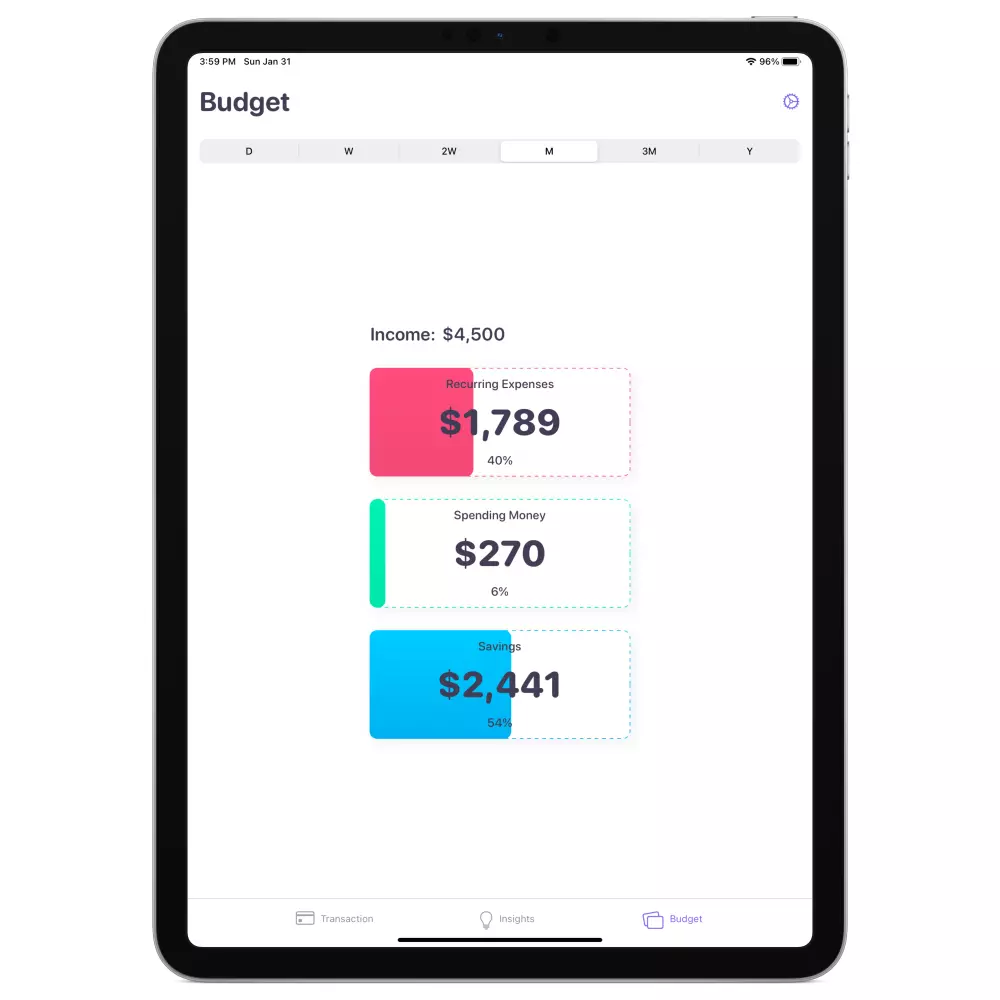 Aplikasi anggaran 'Nudget' diropéa nganggo aplikasi iPad énggal, singkronisasi iCloud, Face ID, sareng seueur deui 3248_4