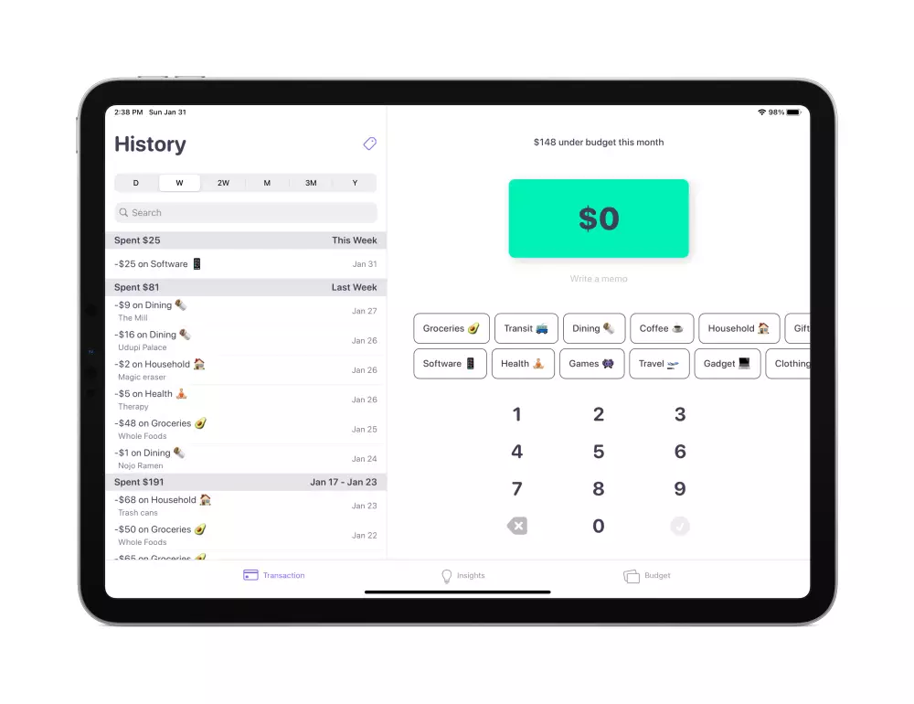 'Nudget'-budgetapp uppdaterad med en helt ny iPad-app, iCloud-synkronisering, Face ID och mer 3248_5