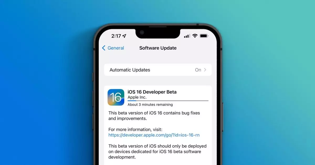 iOS 16 beta 1 já está disponível para download