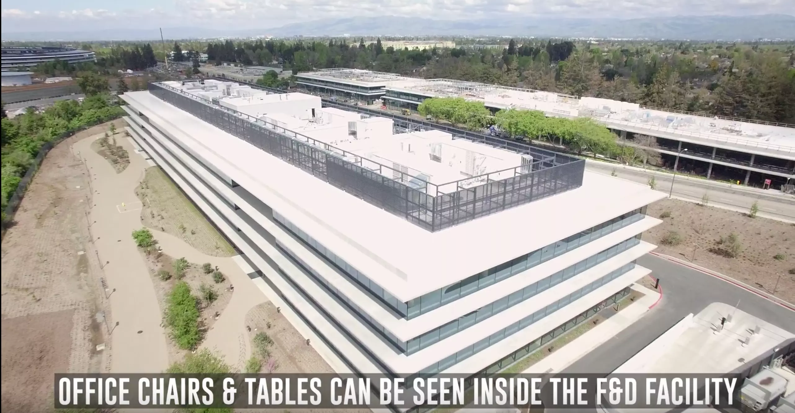 Apple Park drone flyover toant tekens fan libben by it romteskip as ferhuzing begjint 35065_2