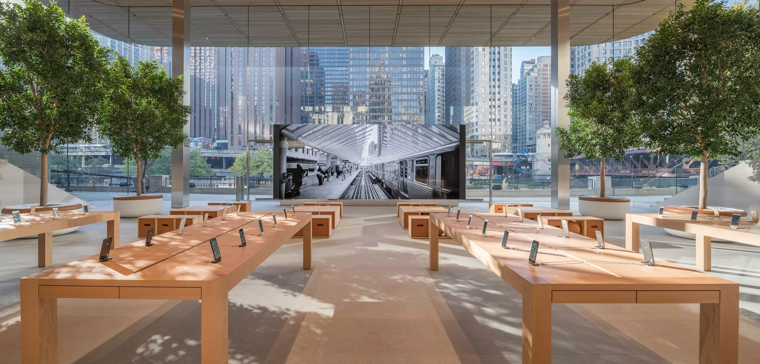 Firoşgeha Michigan Avenue ya Apple ji bo sêwirana ronahiyê ya nûjen di Xelatên IALD de hate nas kirin 3597_2