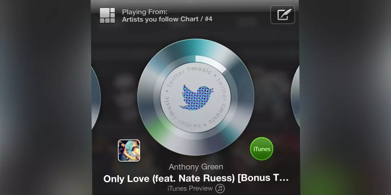 Twitter #music per iPhone, iPod touch è ora in riproduzione 36619_1