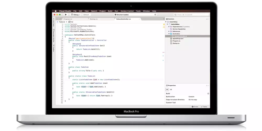 Microsoft ya Visual Studio iteza imbere ibidukikije biza kuri Mac muri iki cyumweru 41217_1