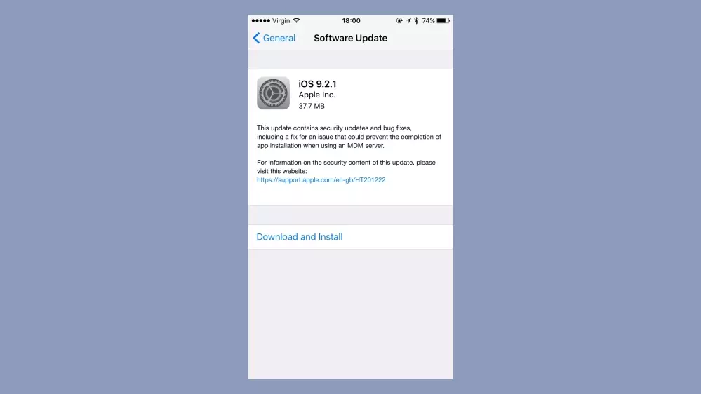 iOS 9.2.1