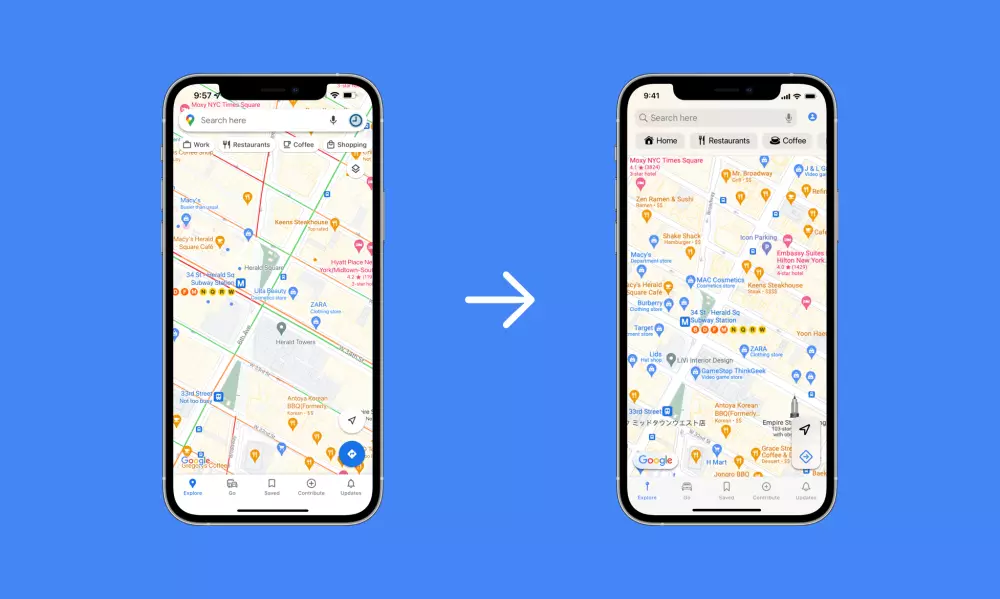 Manatu: O le a le foliga o Google's iOS apps ma vaega UI masani? 4222_2