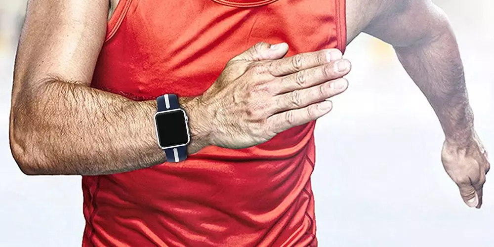 Tvítóna sílikon Apple Watch Sport Band