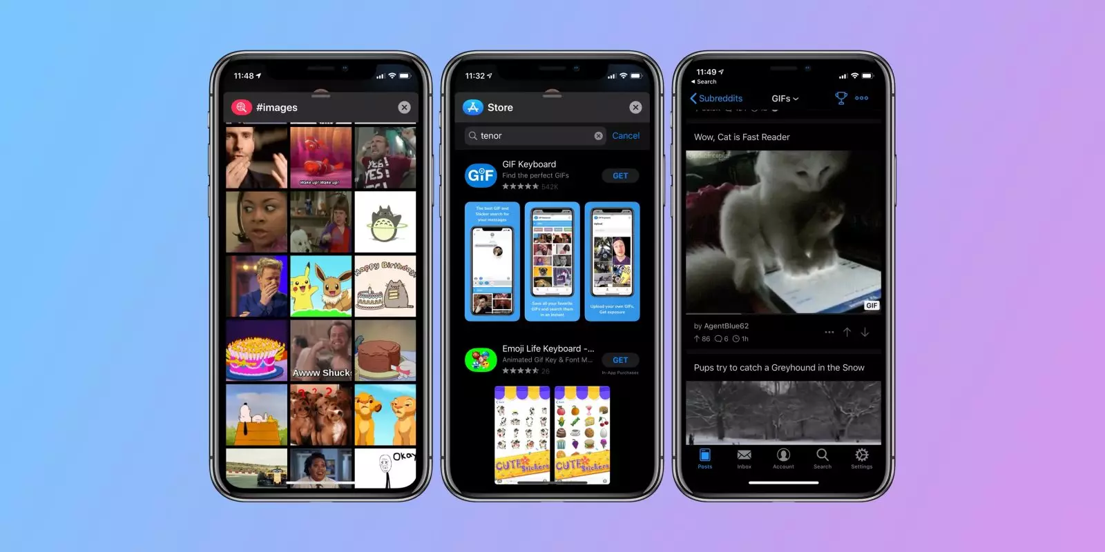 Giphy Alternatives iPhone eta ezabatu Giphy iMessage aplikazioa