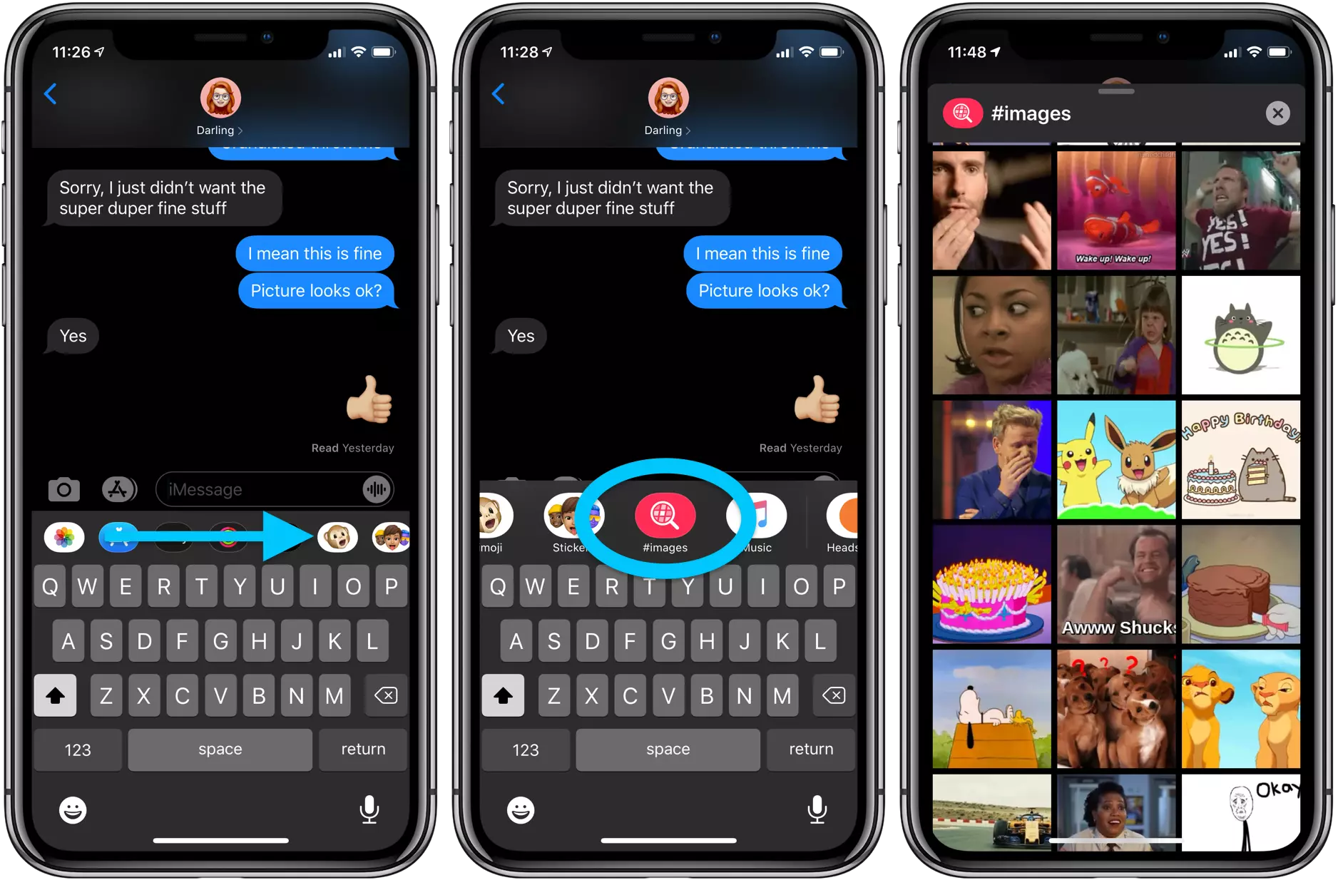 Giphy alternatibak iPhone ezabatu Giphy iMessage aplikazioa