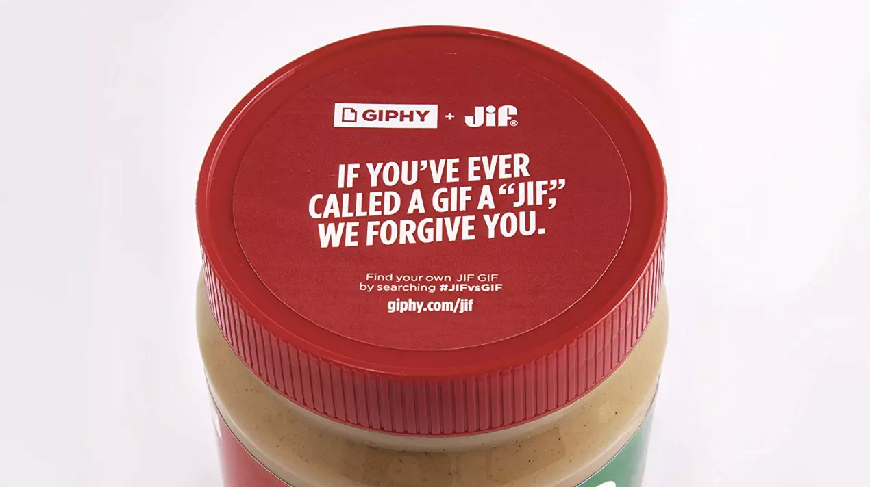 Jif GIF limitado nga edisyon peanut butter