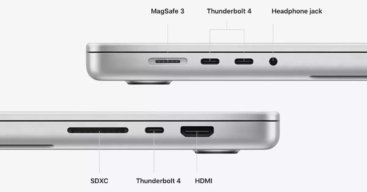 Парты M1 Mac Thunderbolt 4 у асноўным не падтрымліваюць хуткасць 10 Гбіт/с