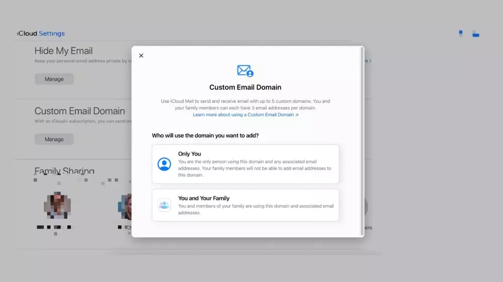 iCloud+ personaliséiert E-Mail Domainen elo verfügbar a Beta 493_2