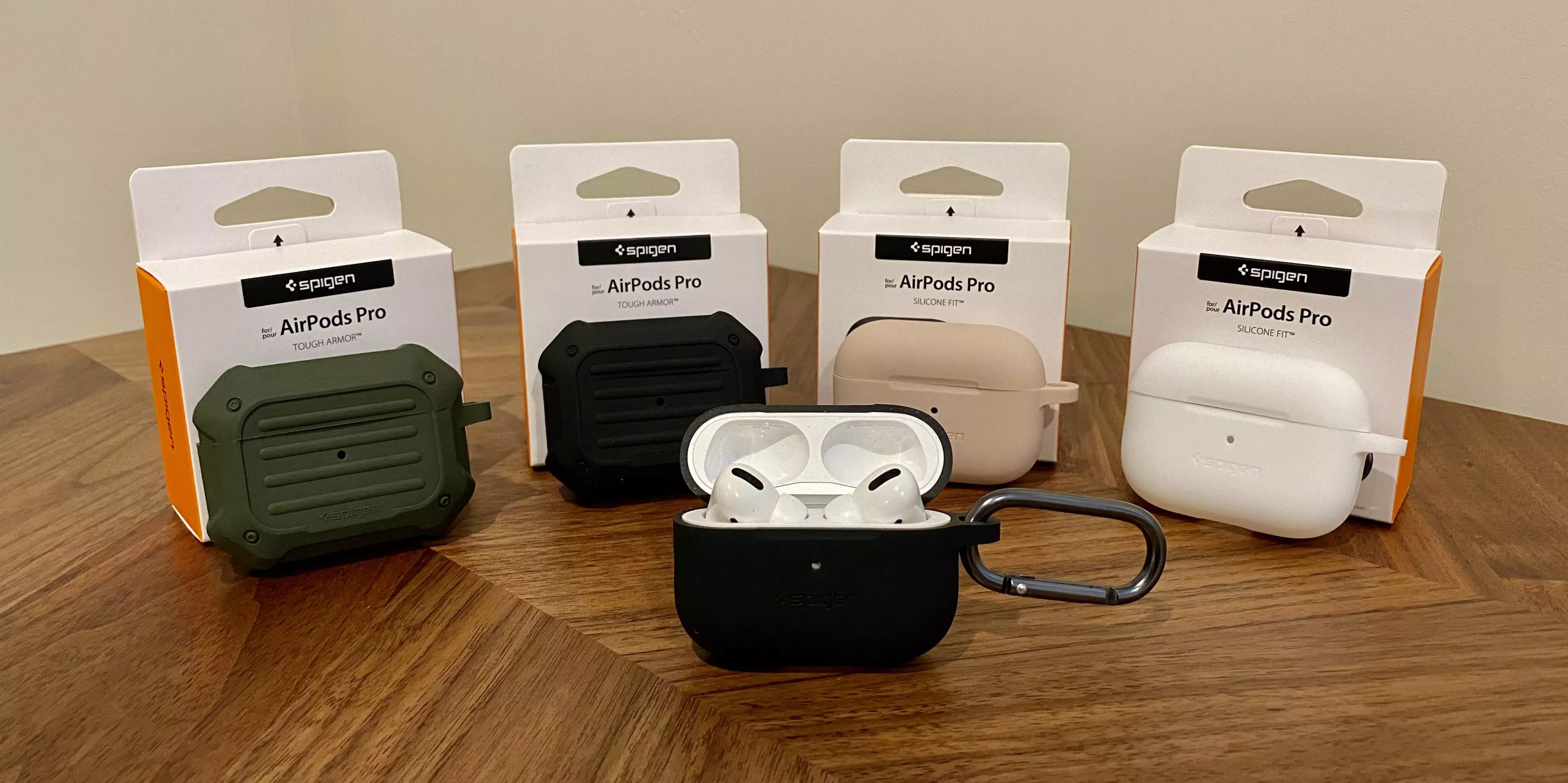 Spigen AirPods Pro ka nwa louvri