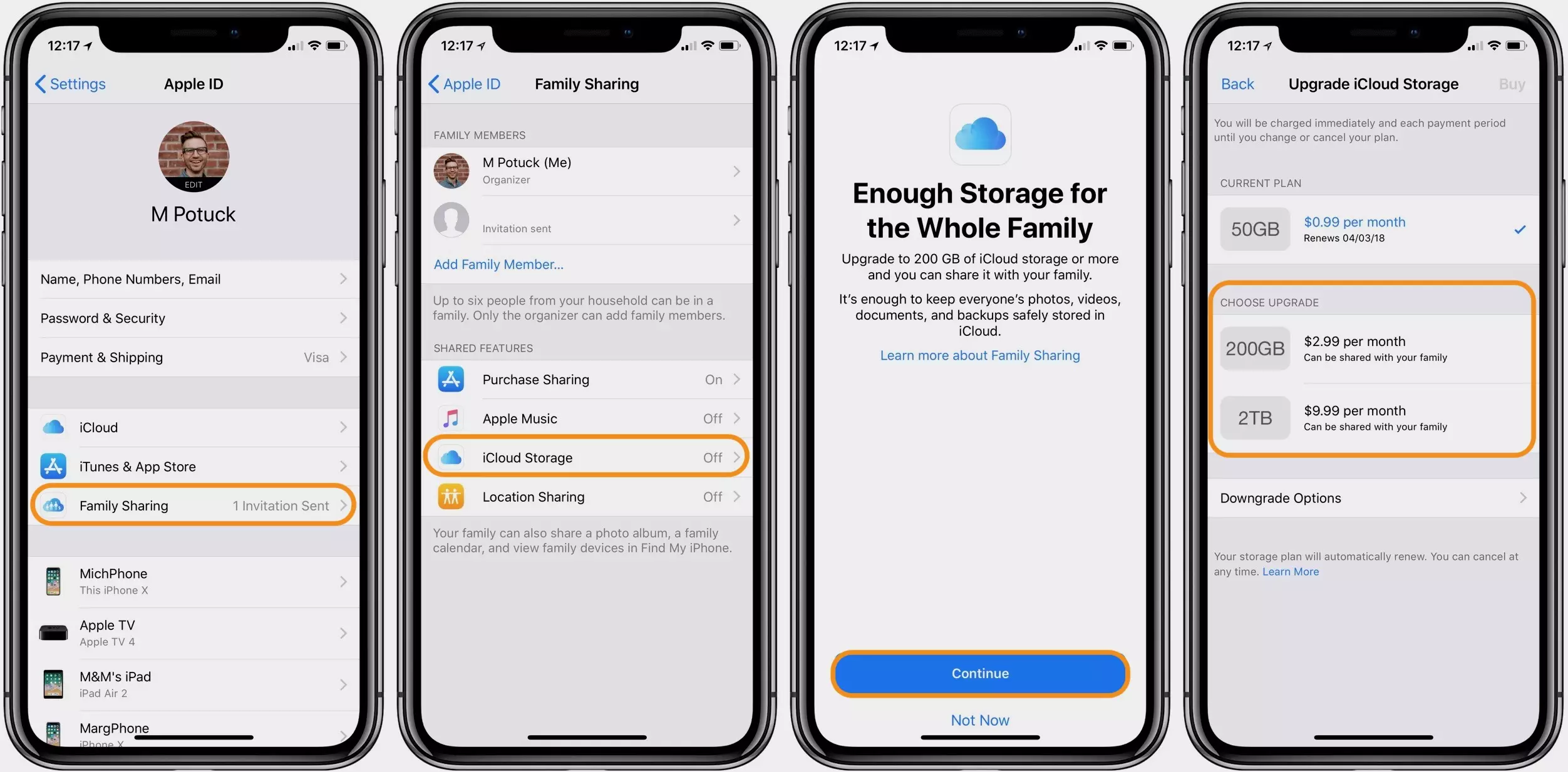 Ինչպես կիսել մեկ iCloud Storage պլան ձեր ամբողջ ընտանիքի հետ 52593_2