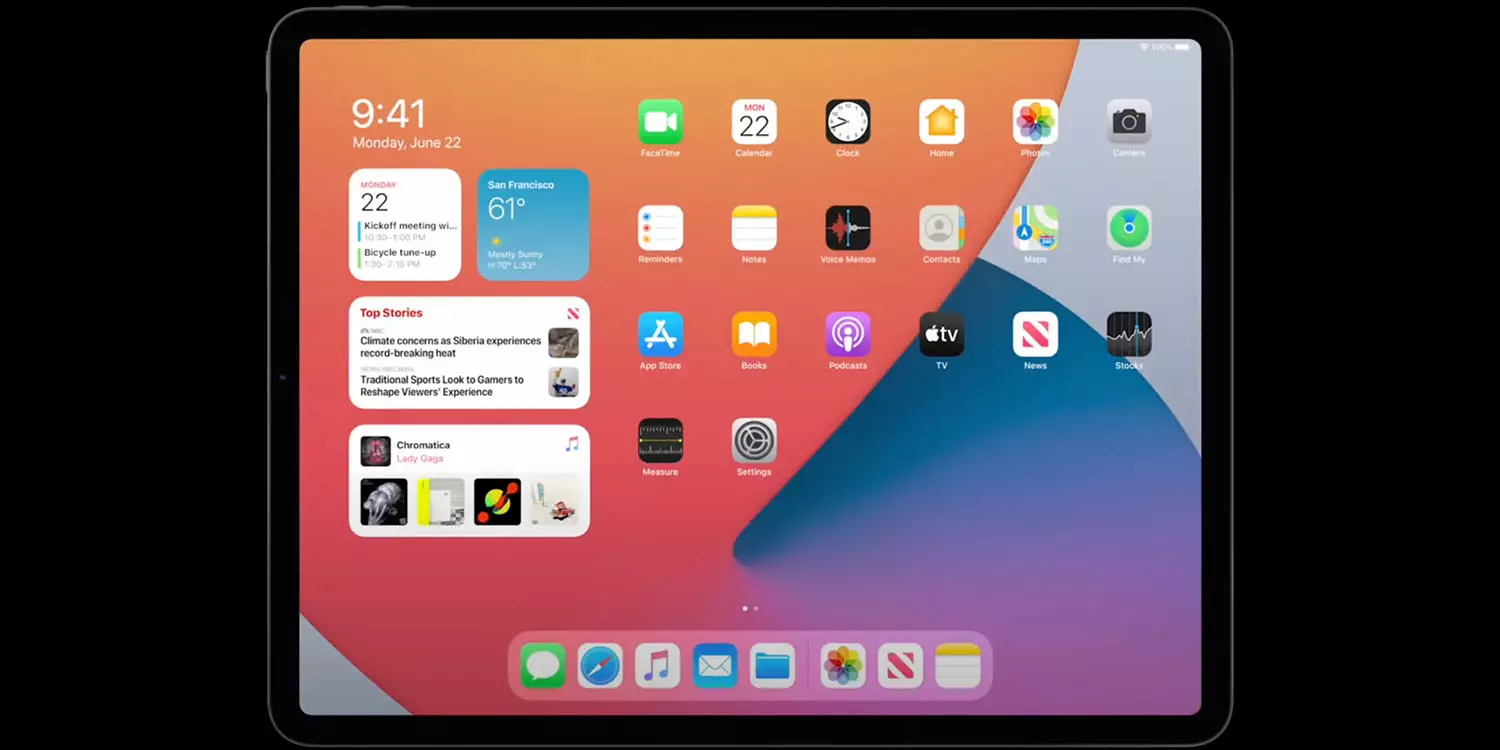 iPad-widgets hawwe gjin fleksibiliteit