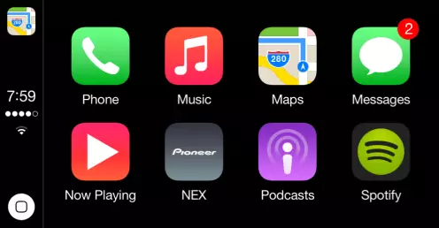 រូបតំណាងផែនទី CarPlay