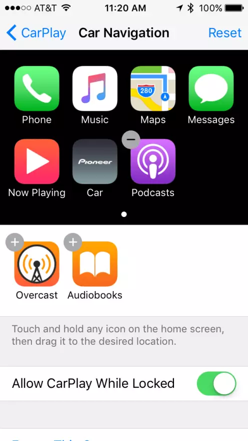 CarPlay yn iOS 10: Gwell Apple Music, dileu ac aildrefnu apiau, mwy