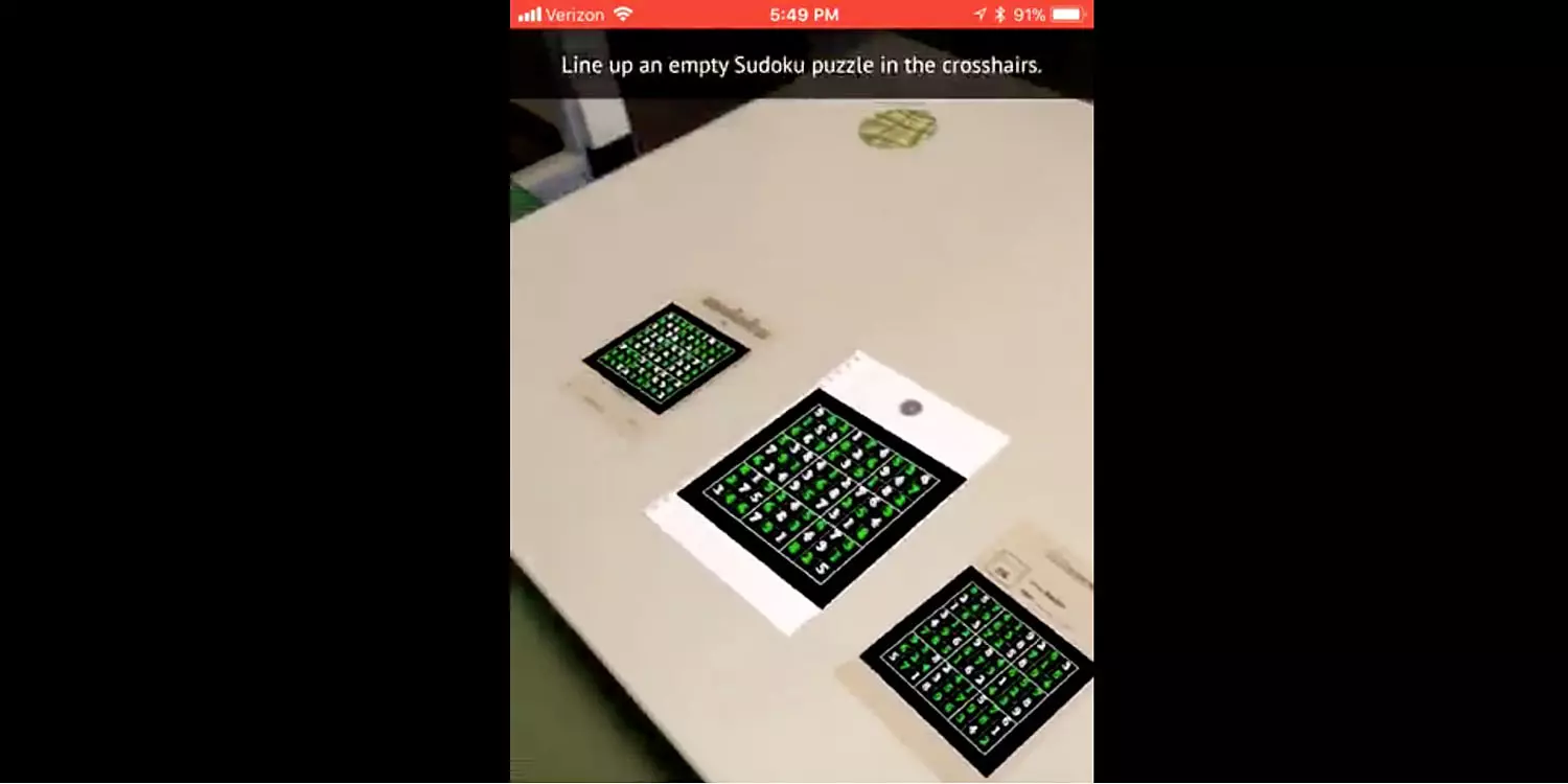 L'application de résolution de sudoku AR présente la puissance combinée de Vision, Core ML et ARKit d'Apple [Vidéo] 54101_1