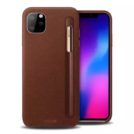 iPhone 11 Pro የአፕል እርሳስ መያዣ ቡናማ