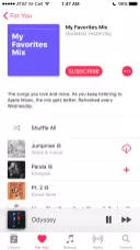 iOS 10 Apple Music I miei preferiti Mix