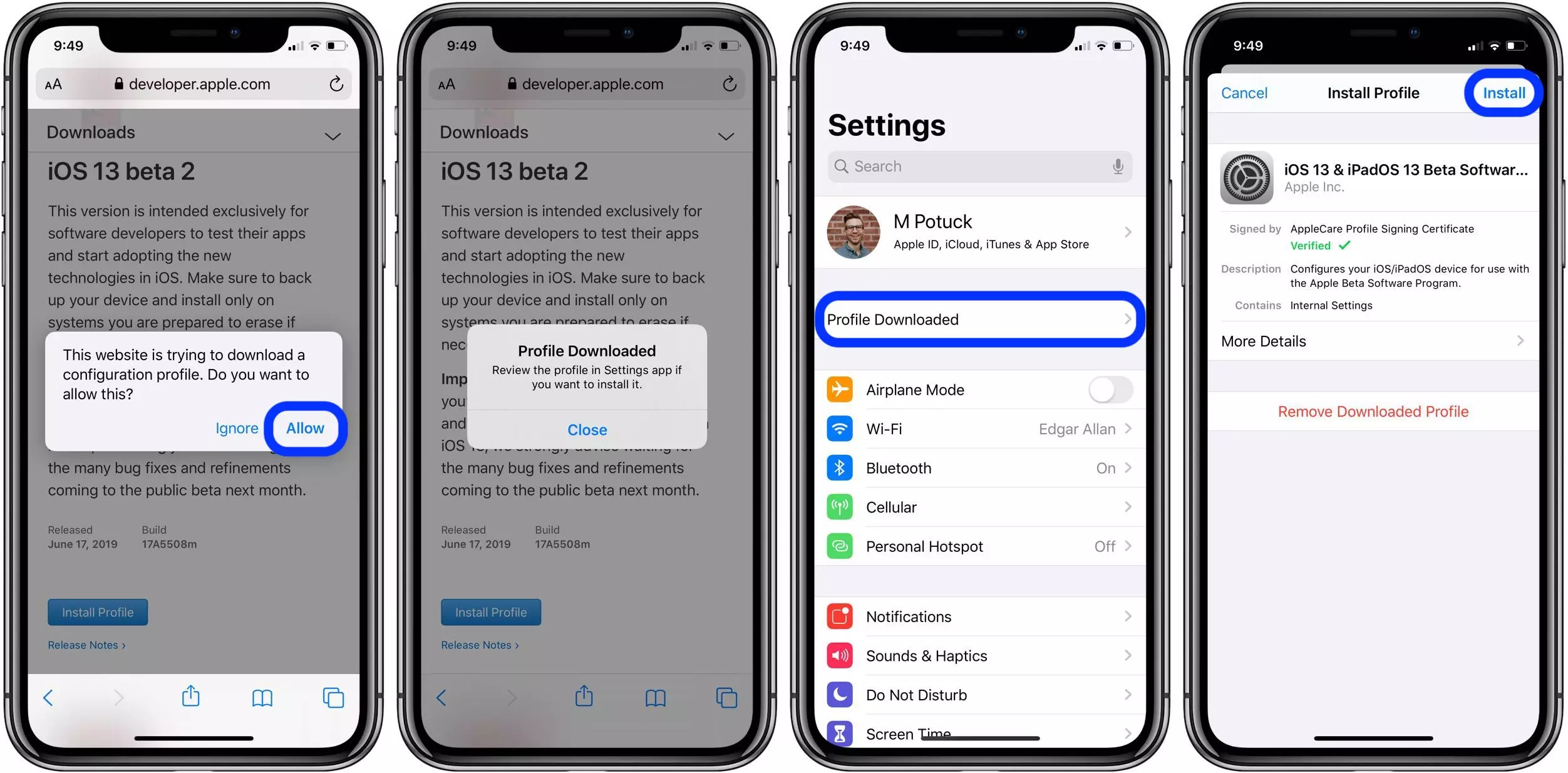 Actualizar iOS 13 beta 2 paso a paso 2