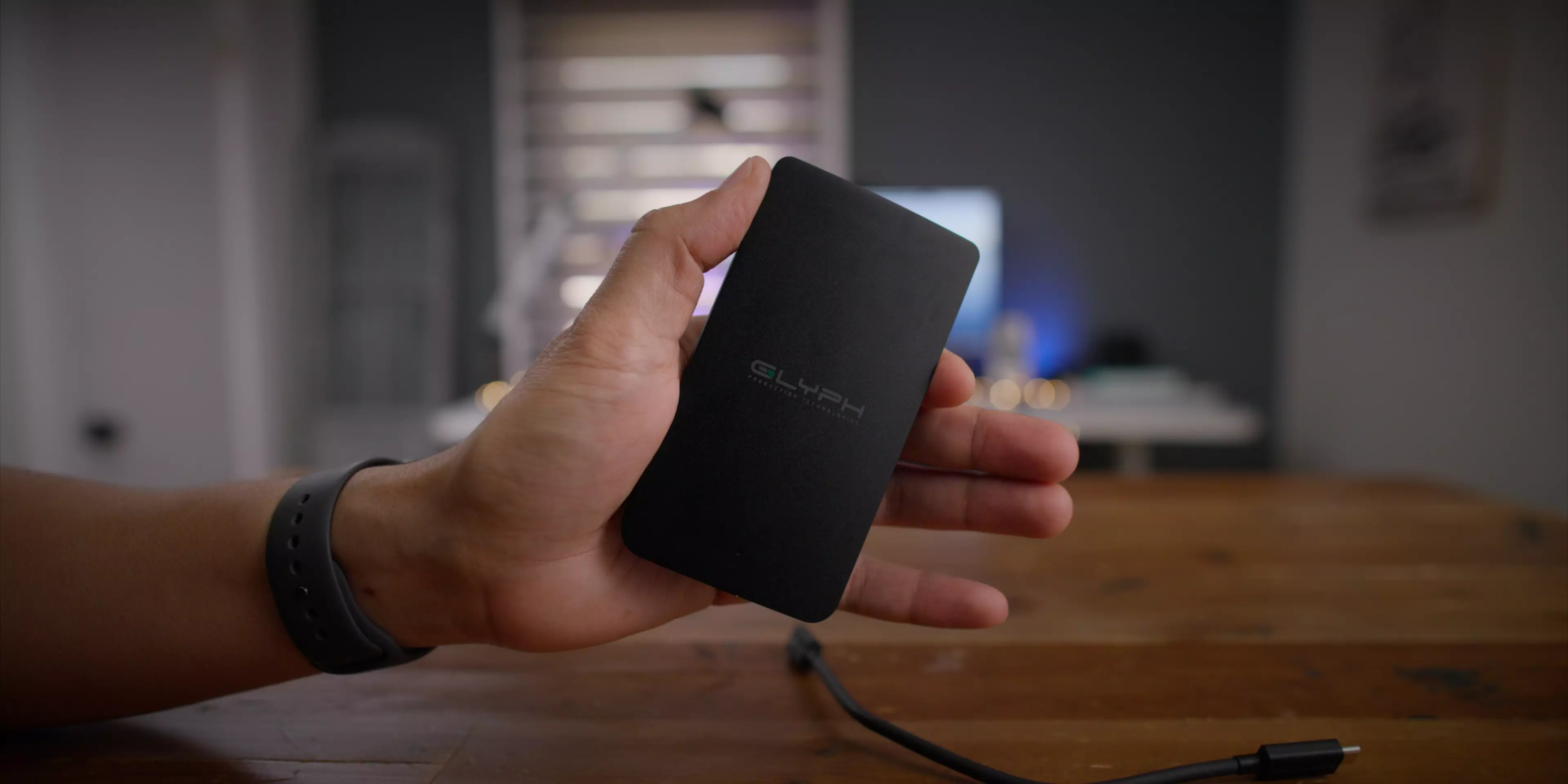 Glyph Atom Pro SSD yn 'e hân