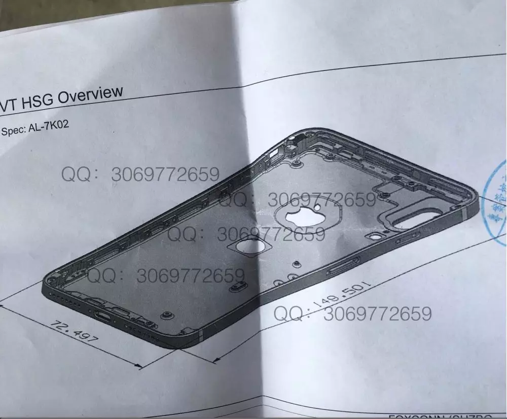 Az új iPhone 8 sematikus rajza a hátsó Touch ID kialakítást, a függőleges kettős kamerákat és egyebeket mutatja be 57079_2