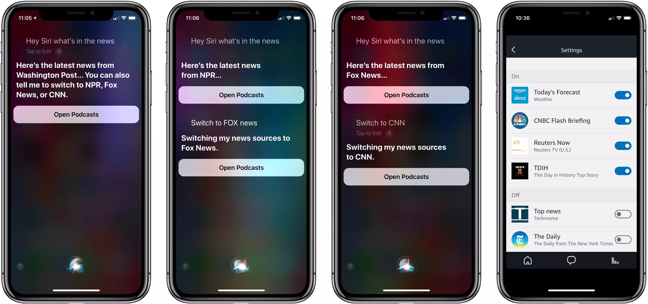 Siri ھازىر iOS 11.2.5 beta دىكى خەۋەرلەرنى سورىغاندا كۈندىلىك پودكاسترا ئوينايدۇ 59286_3