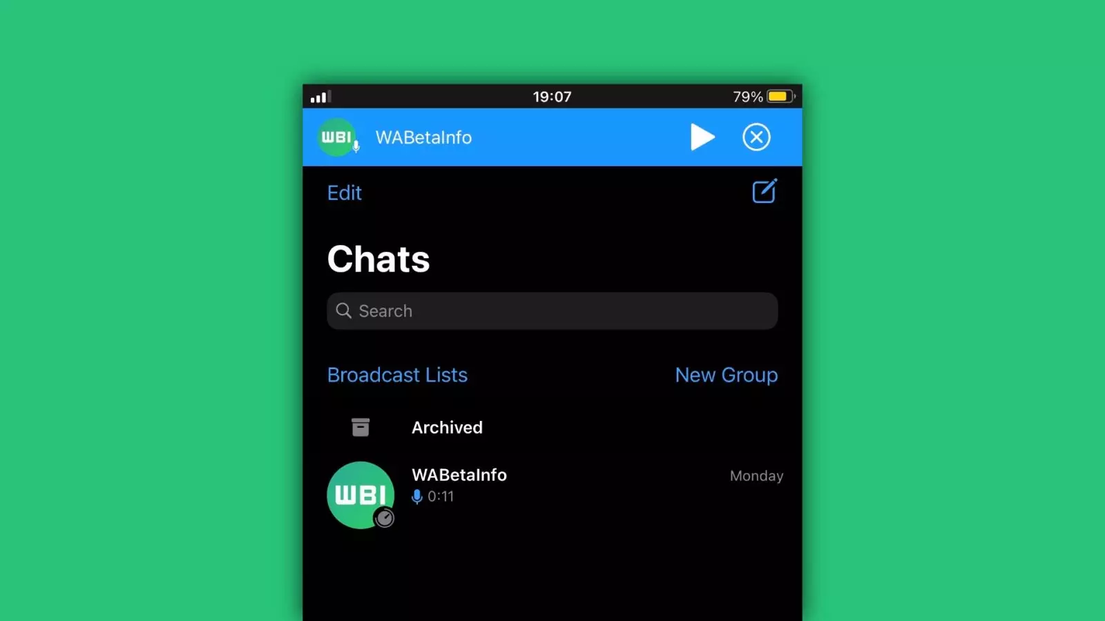 WhatsApp សម្រាប់ iOS កំពុងធ្វើការដើម្បីកែលម្អកម្មវិធីចាក់សារជាសំឡេង 60012_1