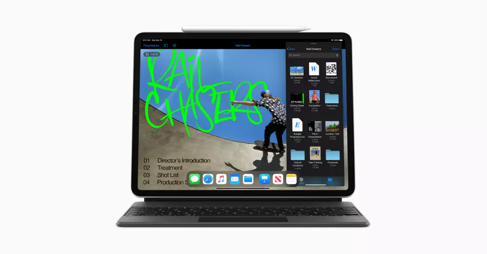 Apple iPad Pro-ya nû ya bi kaseya Klavyeya Magic a paşverû ya ku îro ji bo fermanê peyda dibe eşkere dike 6028_4