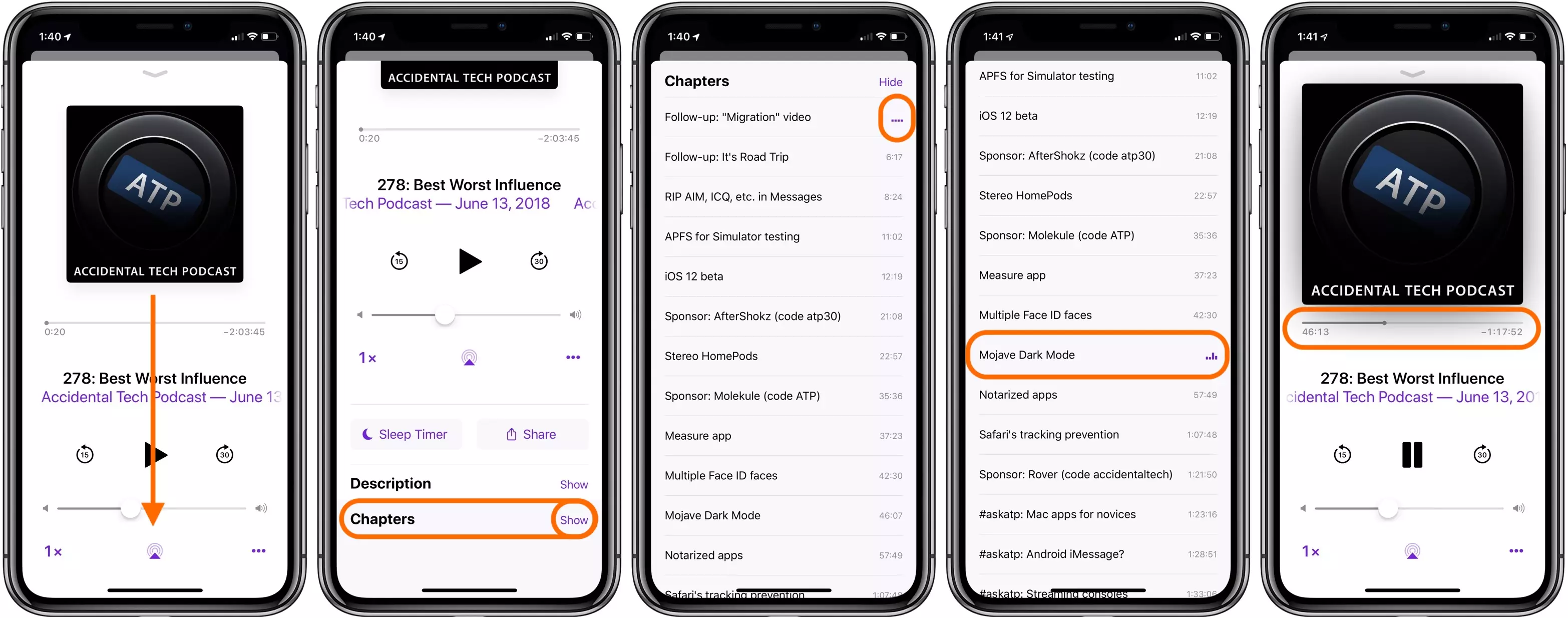 iOS 12: Cara menggunakan bab Podcast 60641_2