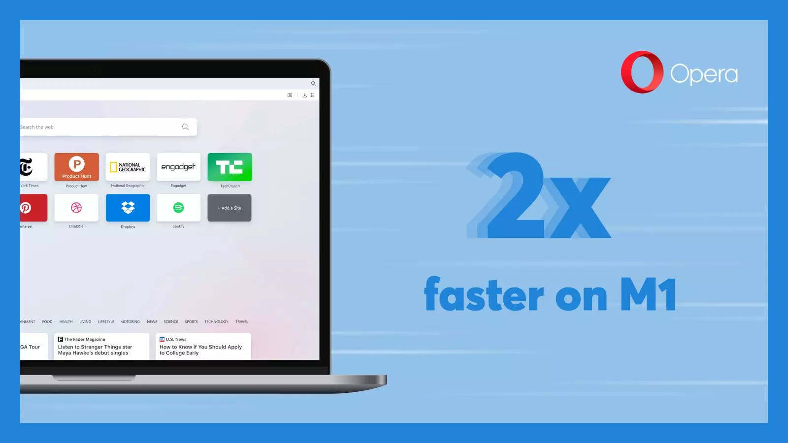 Opera brauzeri 2x daha sürətli performansla M1 Mac dəstəyi alır 60655_1