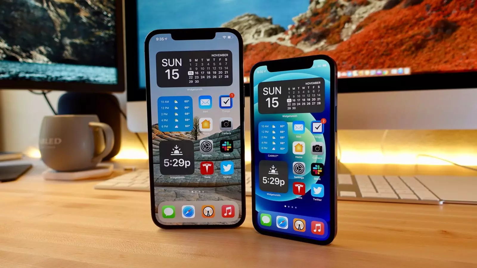 Praktisch: iPhone 12 mini versus iPhone 12 Pro Max-ontwerp 61118_1