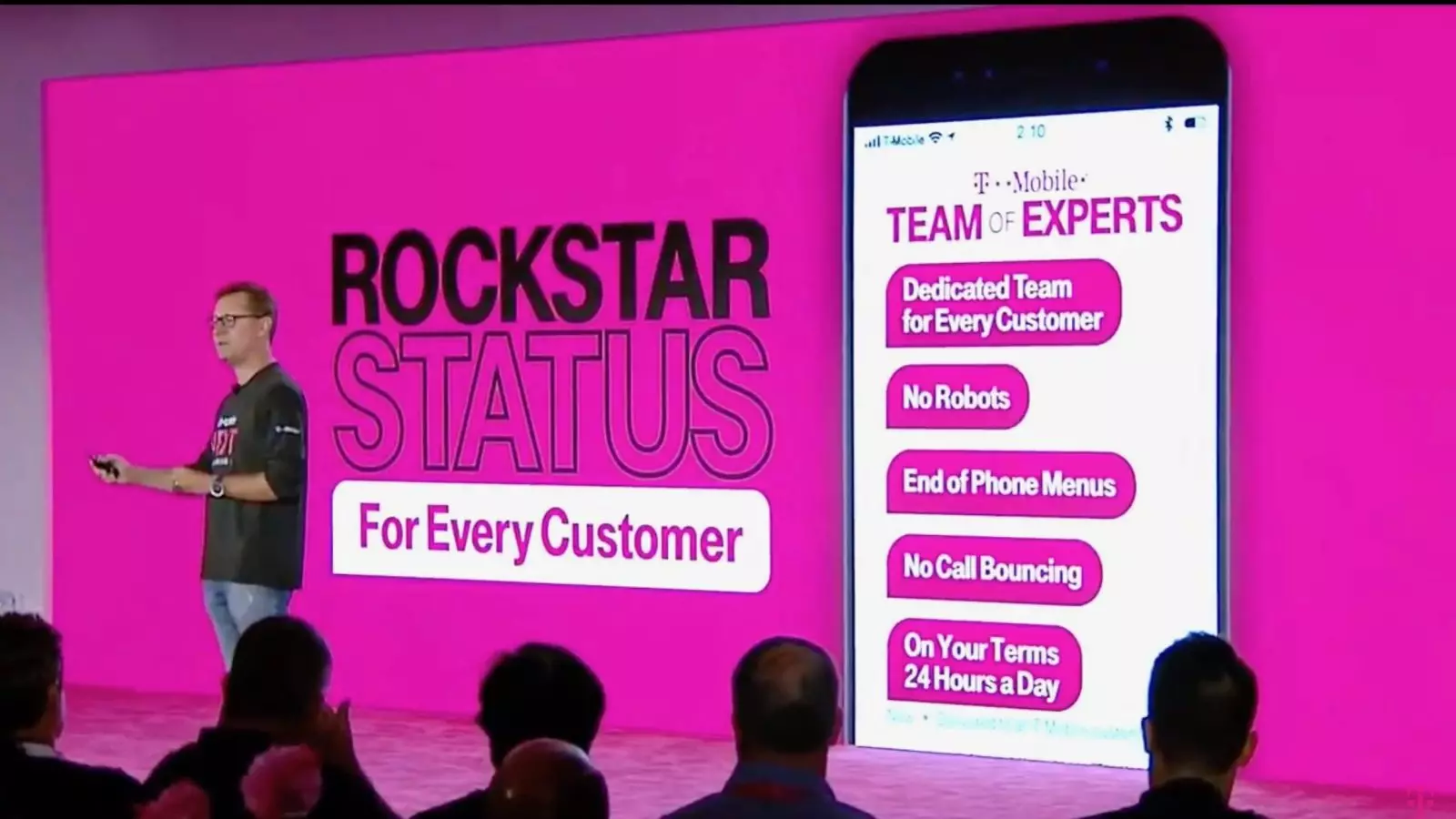 Le service client de T-Mobile abandonne les robots et les transferts d'appels car 