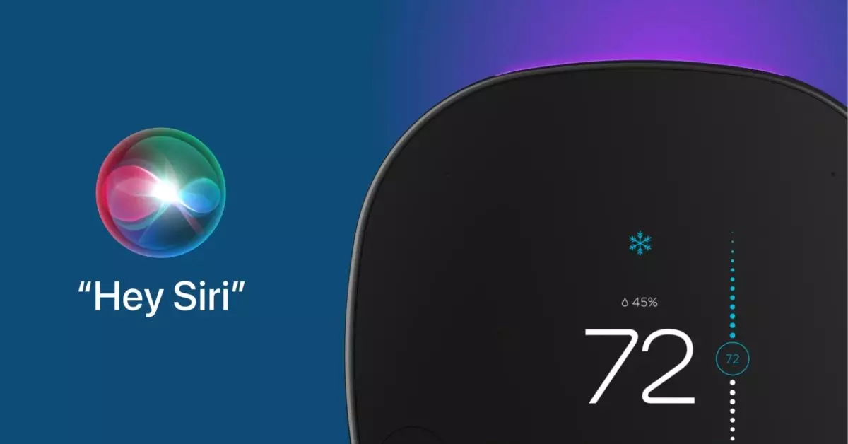 Ecobee rôlet 'Hey Siri' en Airplay-yntegraasje út nei har SmartThermostat