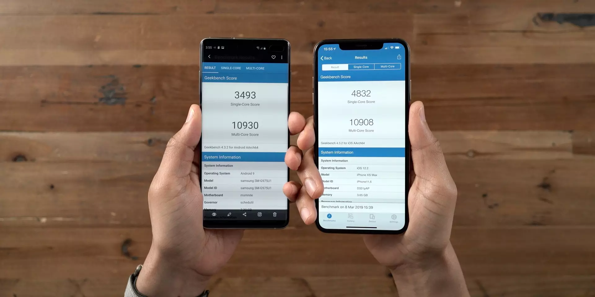 Galaxy S10+ vs iPhone Benchmarks