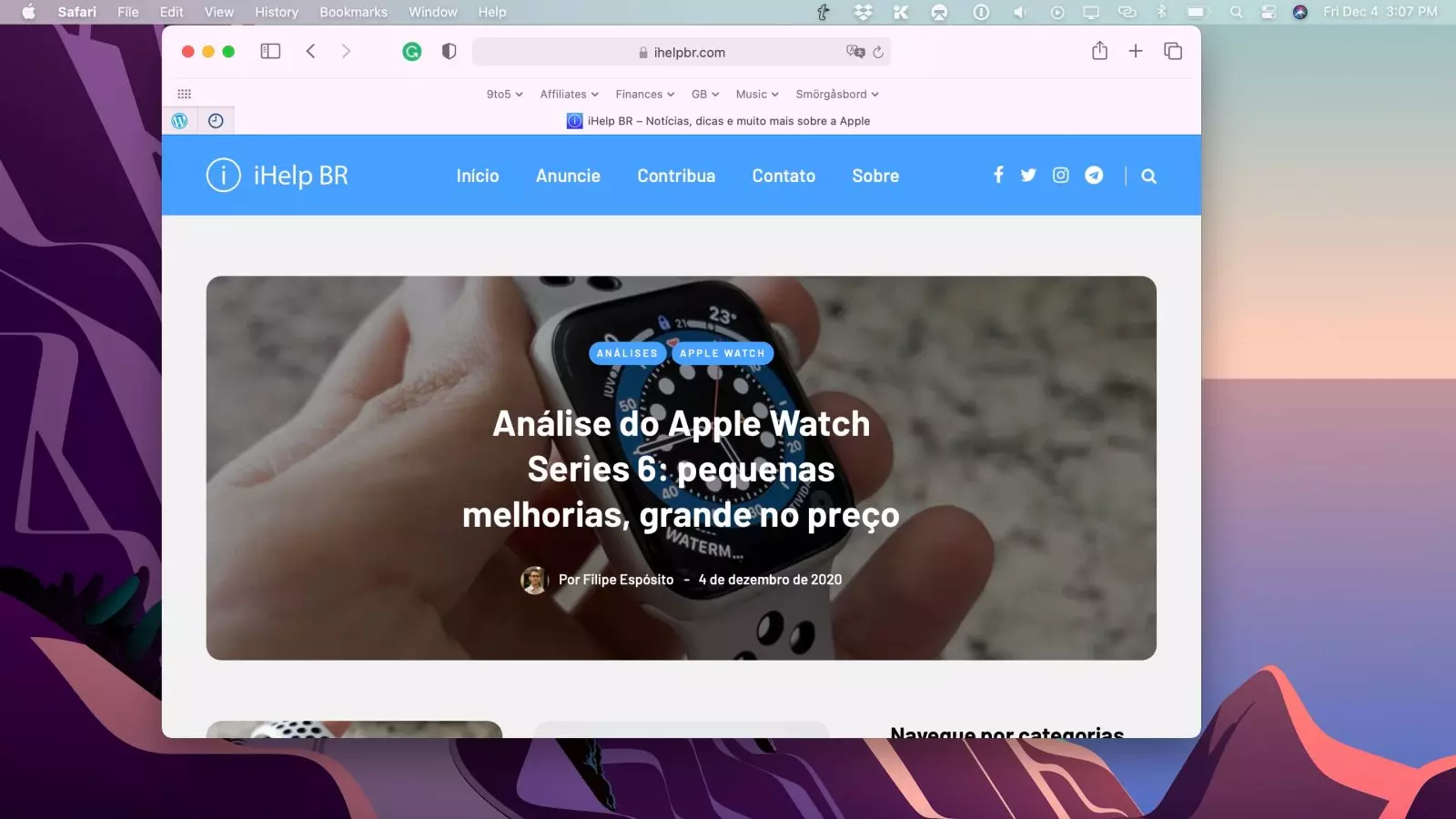 tradurre siti Web con Safari Mac macOS Big Sur