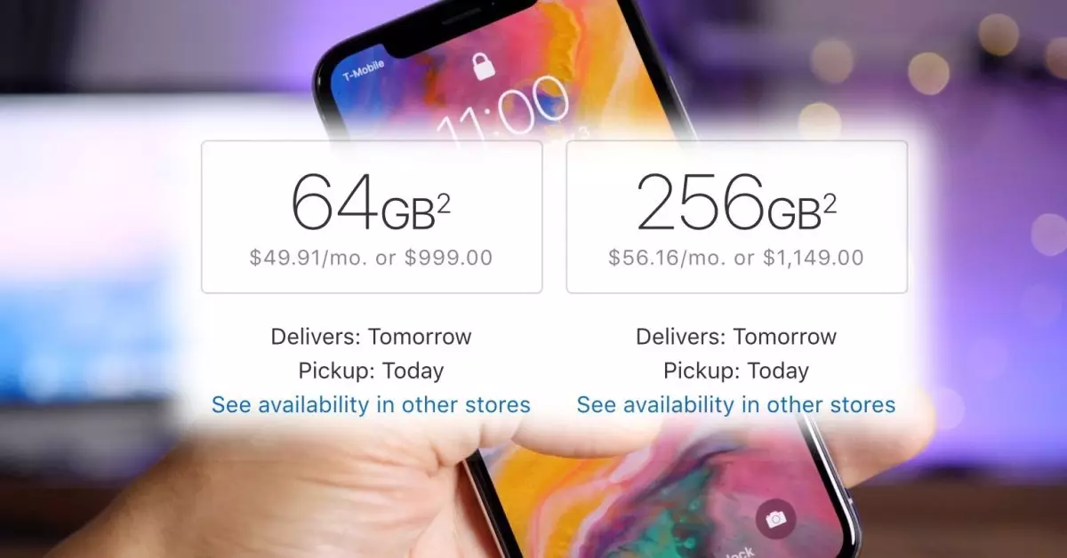 US Apple Online Store biedt nu levering de volgende dag op alle iPhone X-modellen