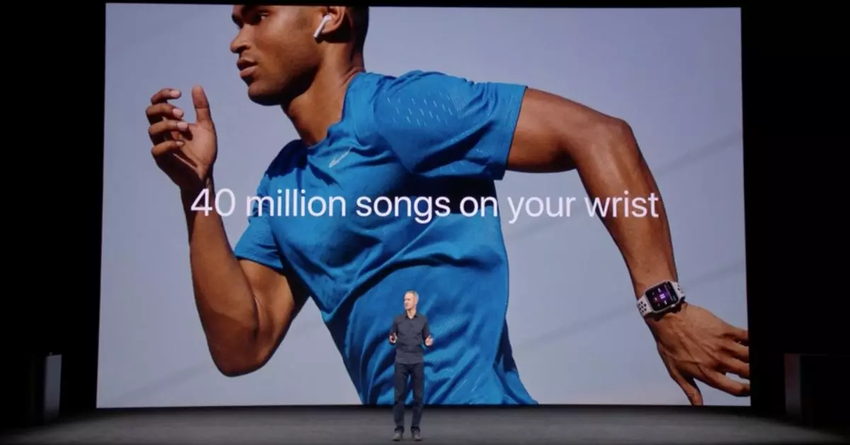 Täze “Apple Watch Series 3” mahabaty LTE birikmesi bilen “Apple Music” -e çykýar [Wideo]