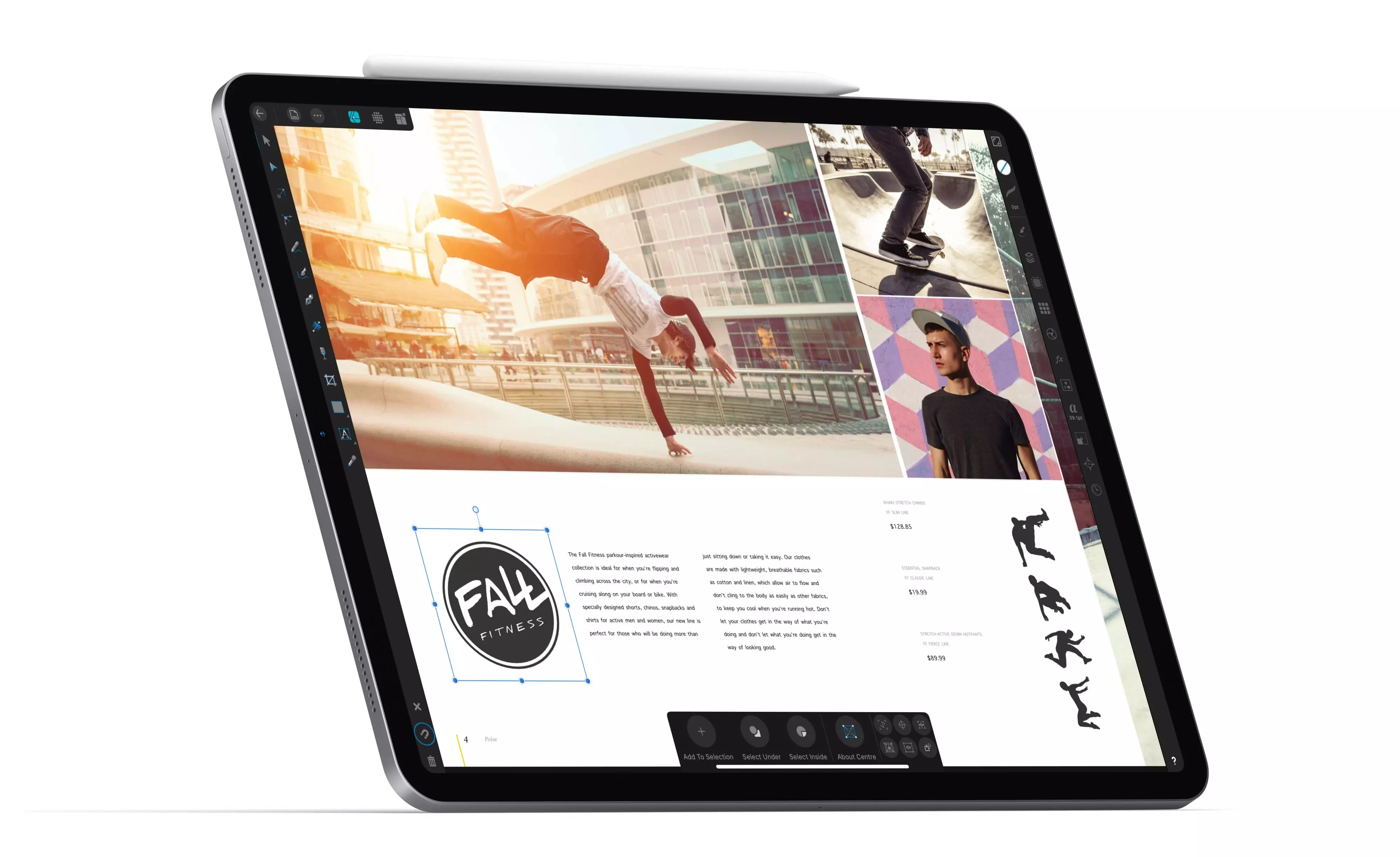 Piştgiriya Affinity Publisher bi iPad Affinity Designer