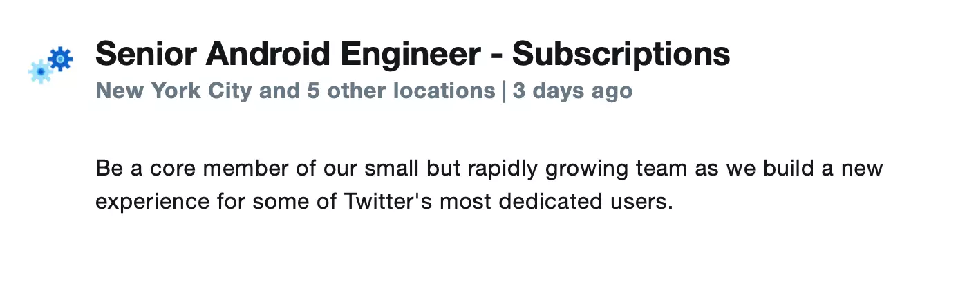 Подписка хезмәтендә Твиттерның эше яңа iOS инженер эш урыннары исемлегенә тартыла [U] 72300_4