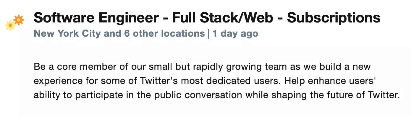 Подписка хезмәтендә Твиттерның эше яңа iOS инженер эш урыннары исемлегенә тартыла [U] 72300_8